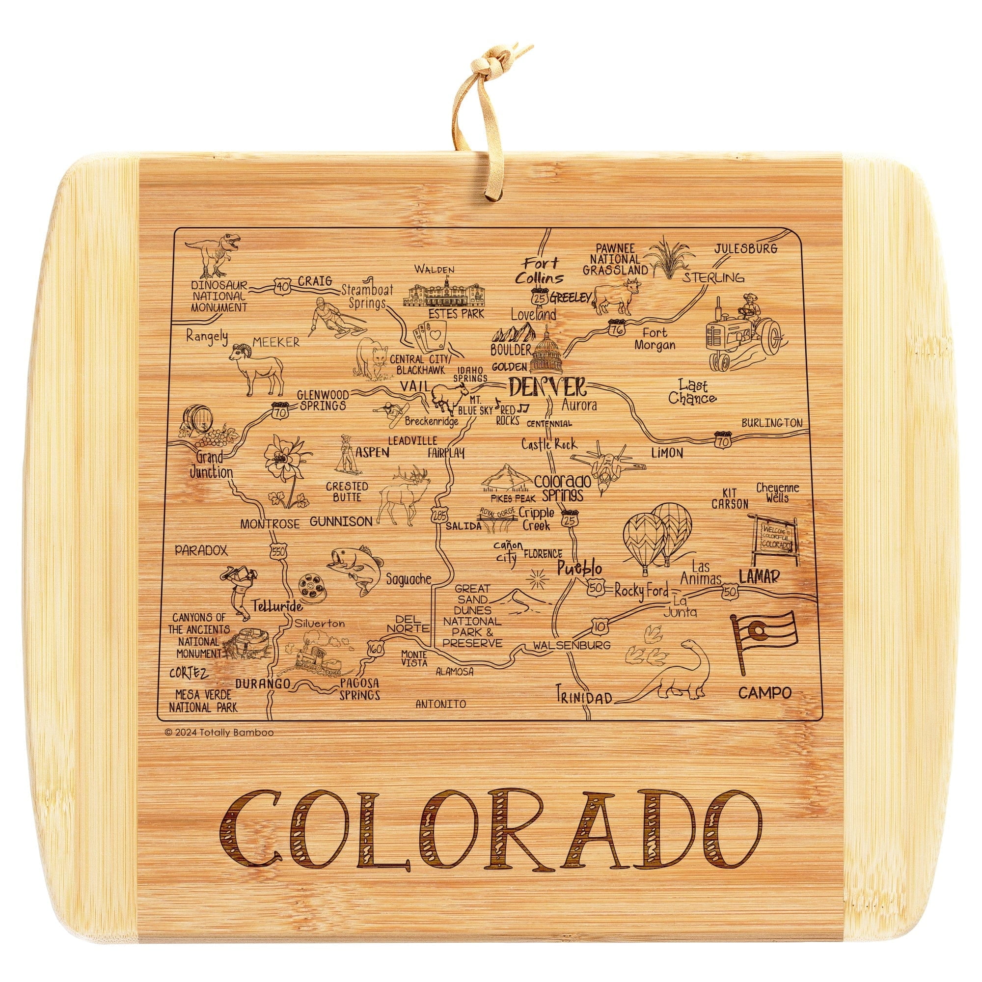 TB Home Colorado State Cutting Board and Charcuterie Serving Platter ...