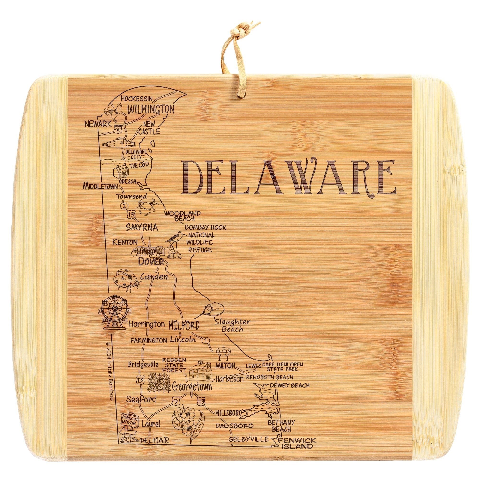 TB Home Delaware State Cutting Board and Charcuterie Serving Platter ...