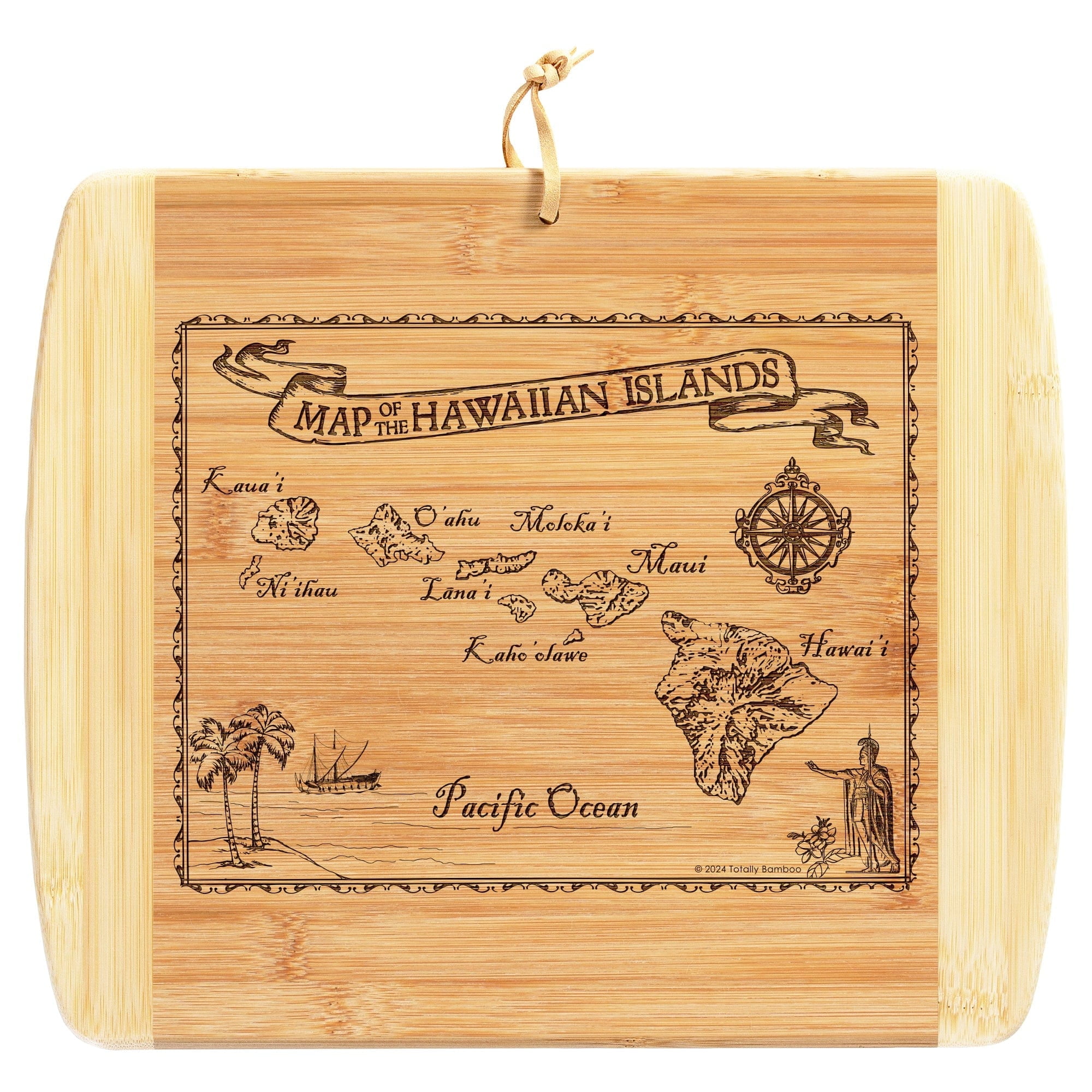 TB Home Hawaii State Cutting Board and Charcuterie Serving Platter, 13 ...
