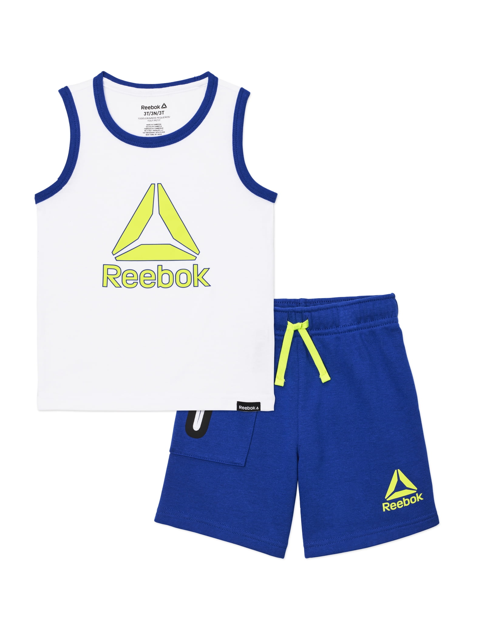 Reebok Toddler Boy's 2 Piece Tank Top and Short Set, Sizes 12M-5T ...
