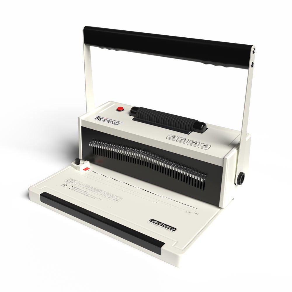 TB-S20A: TruBind Spiral Coil Spine Binding Machine with Electric Coil ...