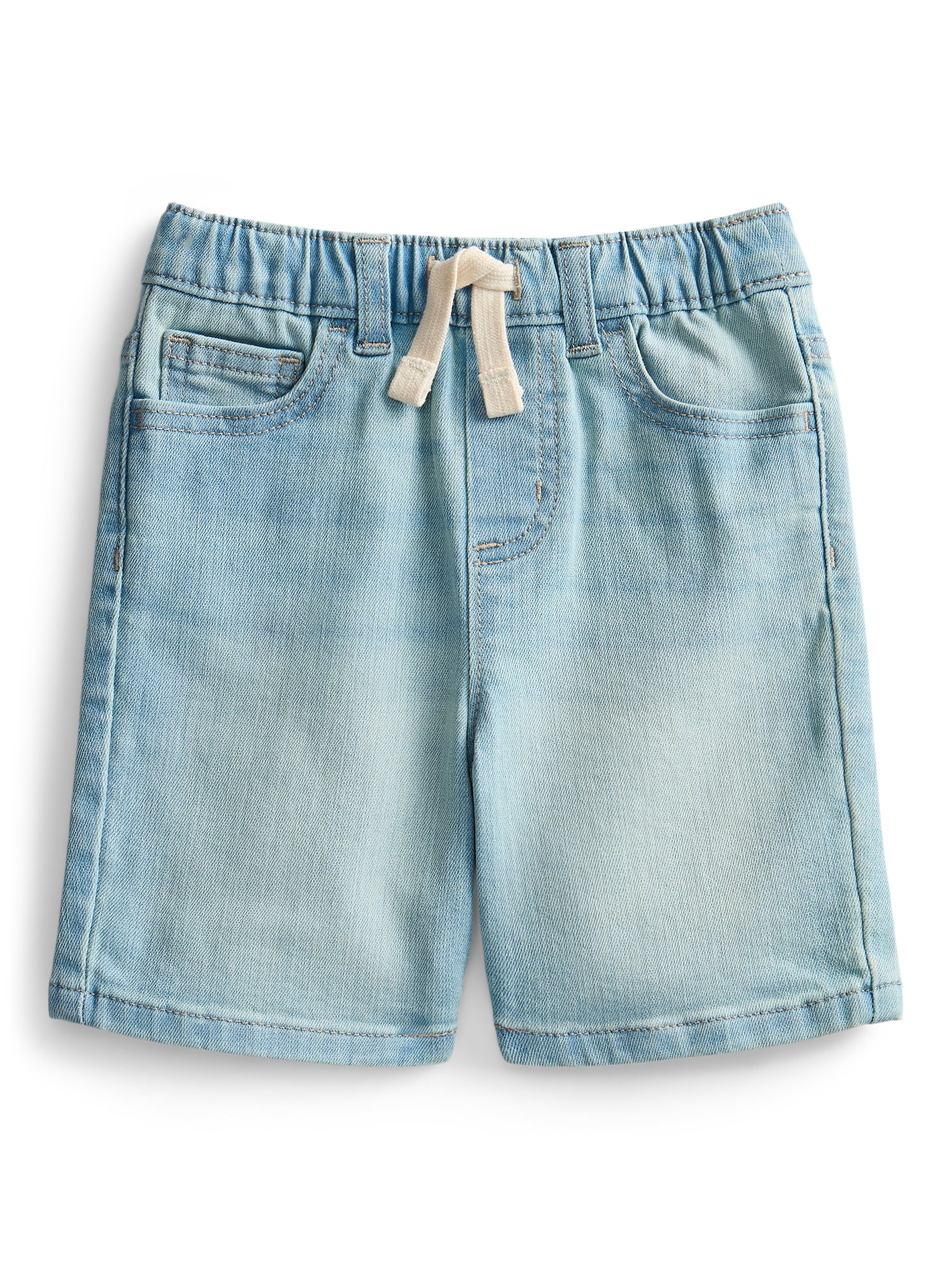 Wonder Nation Baby and Toddler Boys' Pull On Denim Shorts, Sizes 12M-5T ...