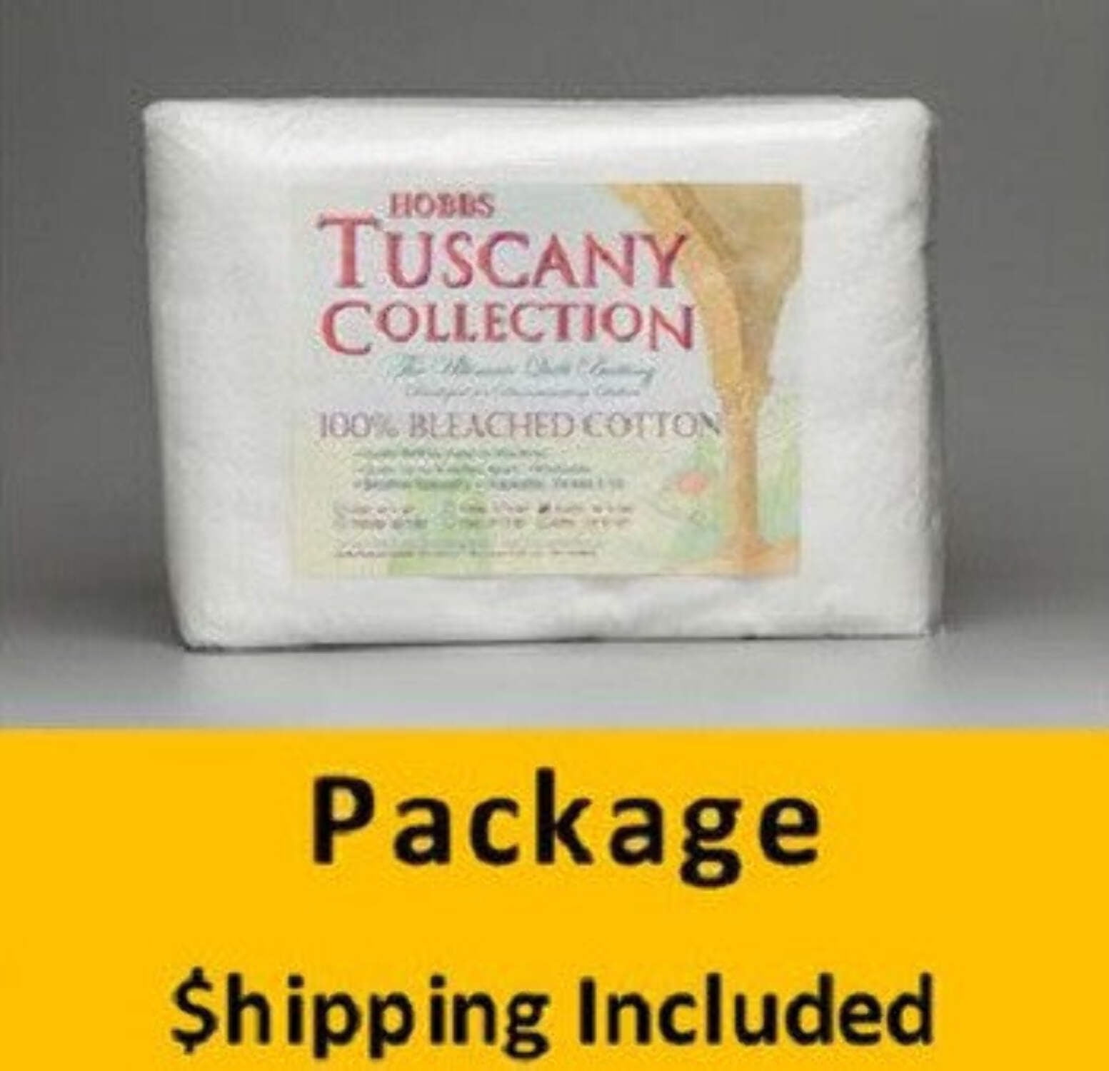 Hobbs Tuscany 100% Bleached Cotton Batting Package - Walmart.com