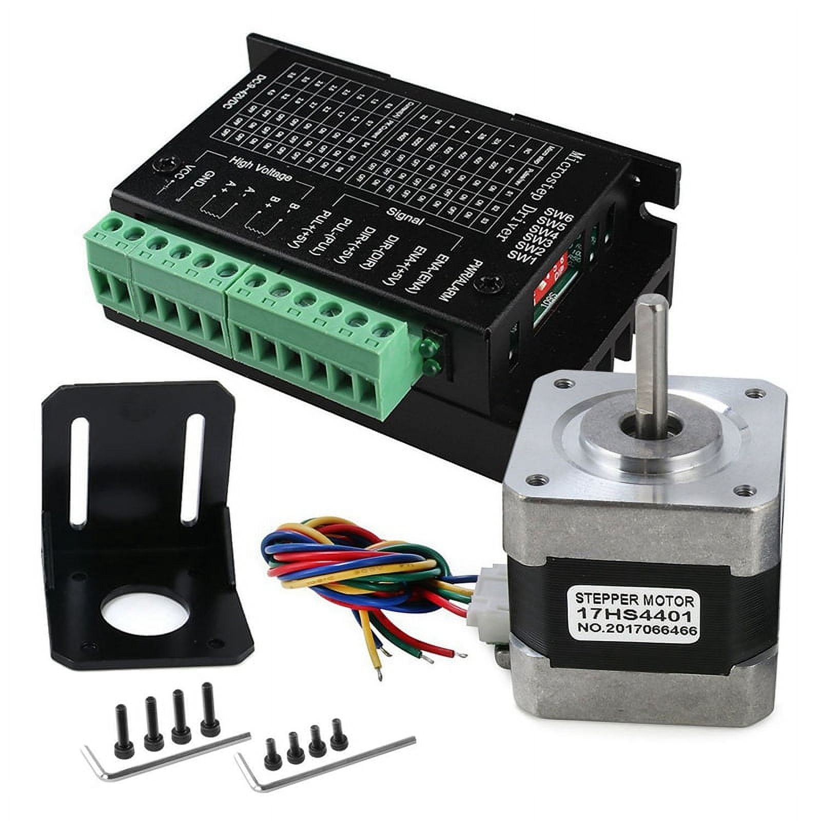 TB6600 4A 9-42V Stepper Motor Driver CNC Controller with Stepper Motor ...