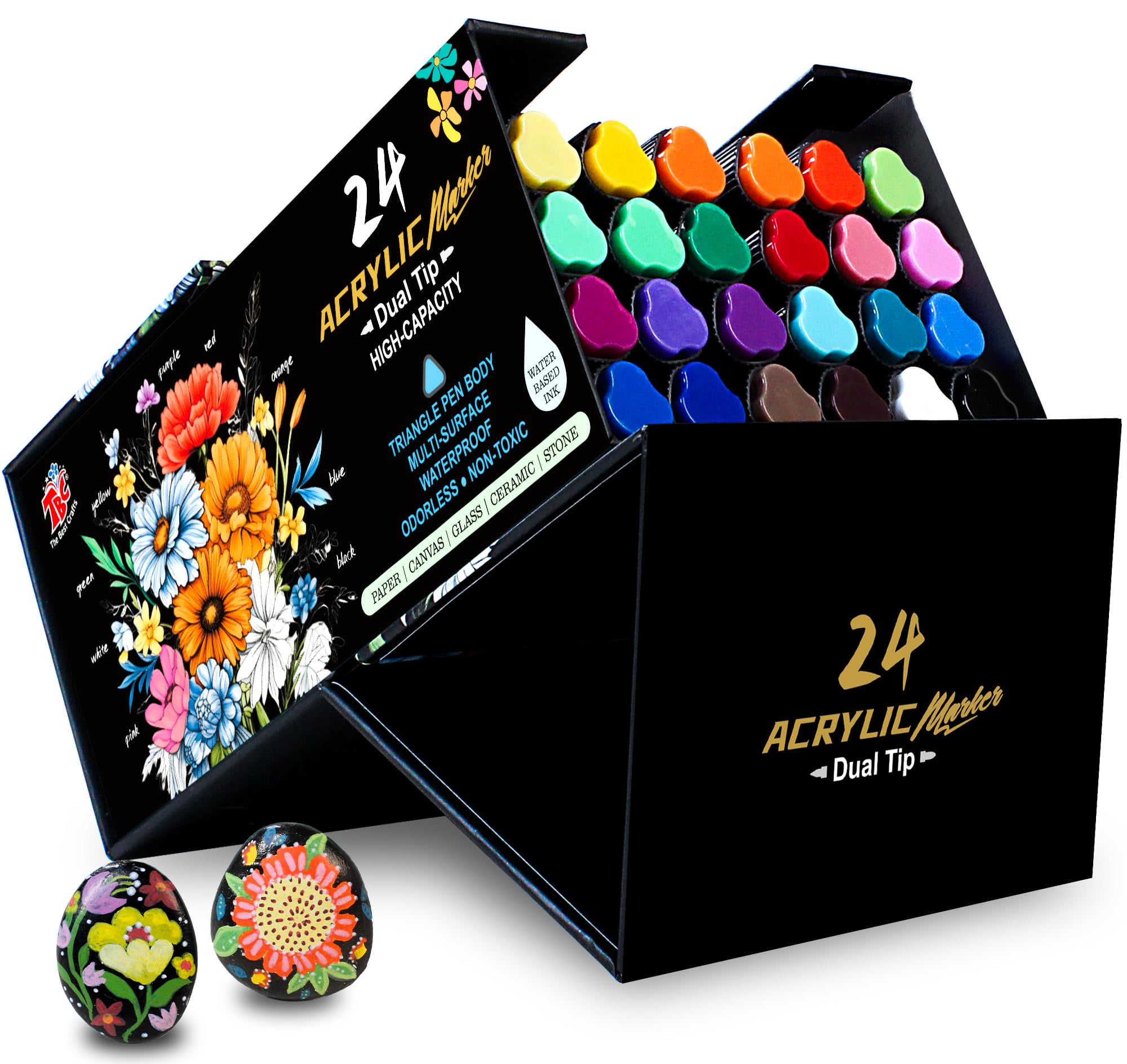 TBC The Best Crafts Handmade Box Art Set with Large Capacity Acrylic ...