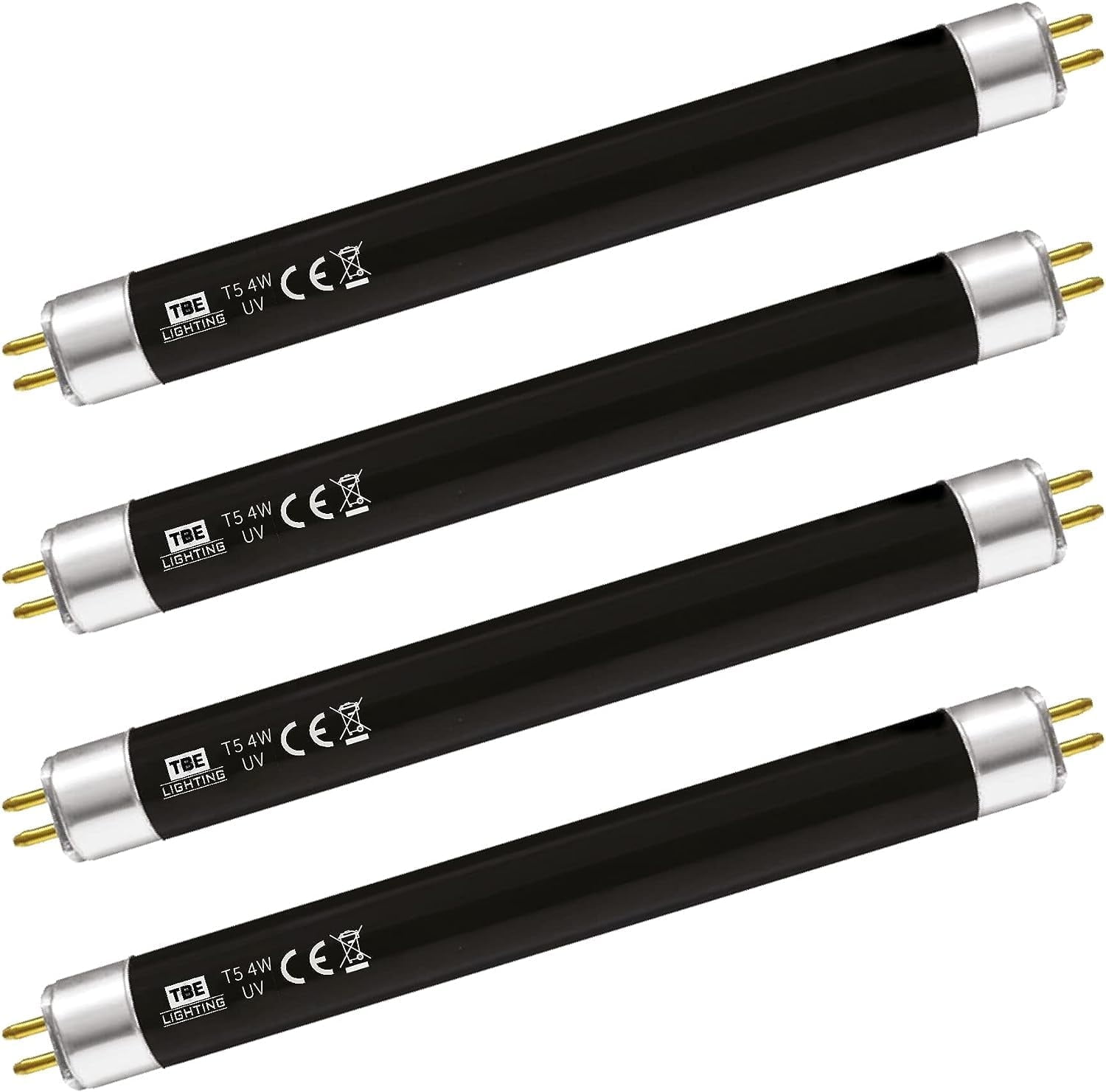 TBE LIGHTING 4w / 6 inch UV BLACK LIGHT tubes - F4T5/BLB 395nm Ultraviolet UVA Black Light to ...
