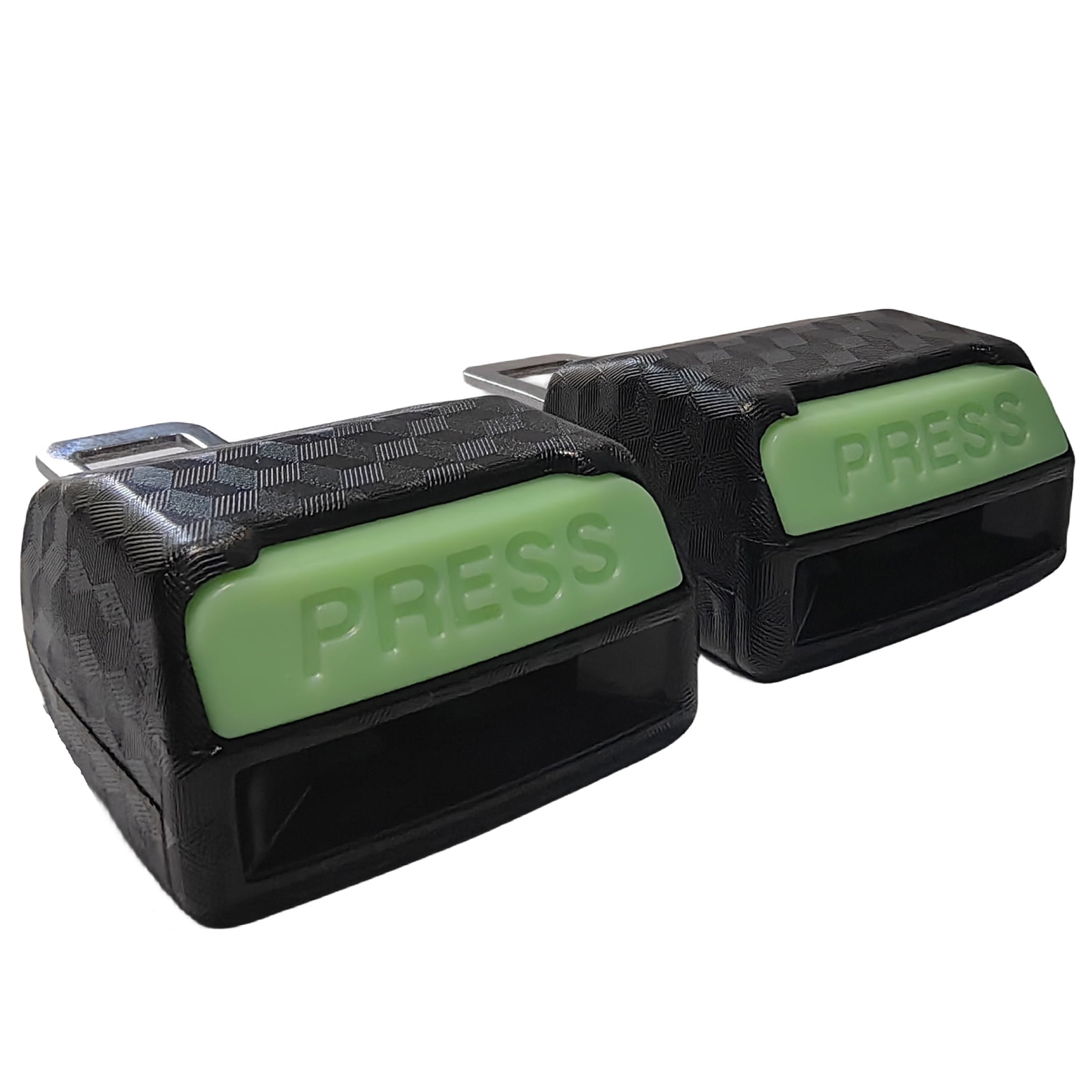 TBIIQKZ Unisex Belt Buttons Buckles Buckle Up Safely, Black, 2 Piece ...