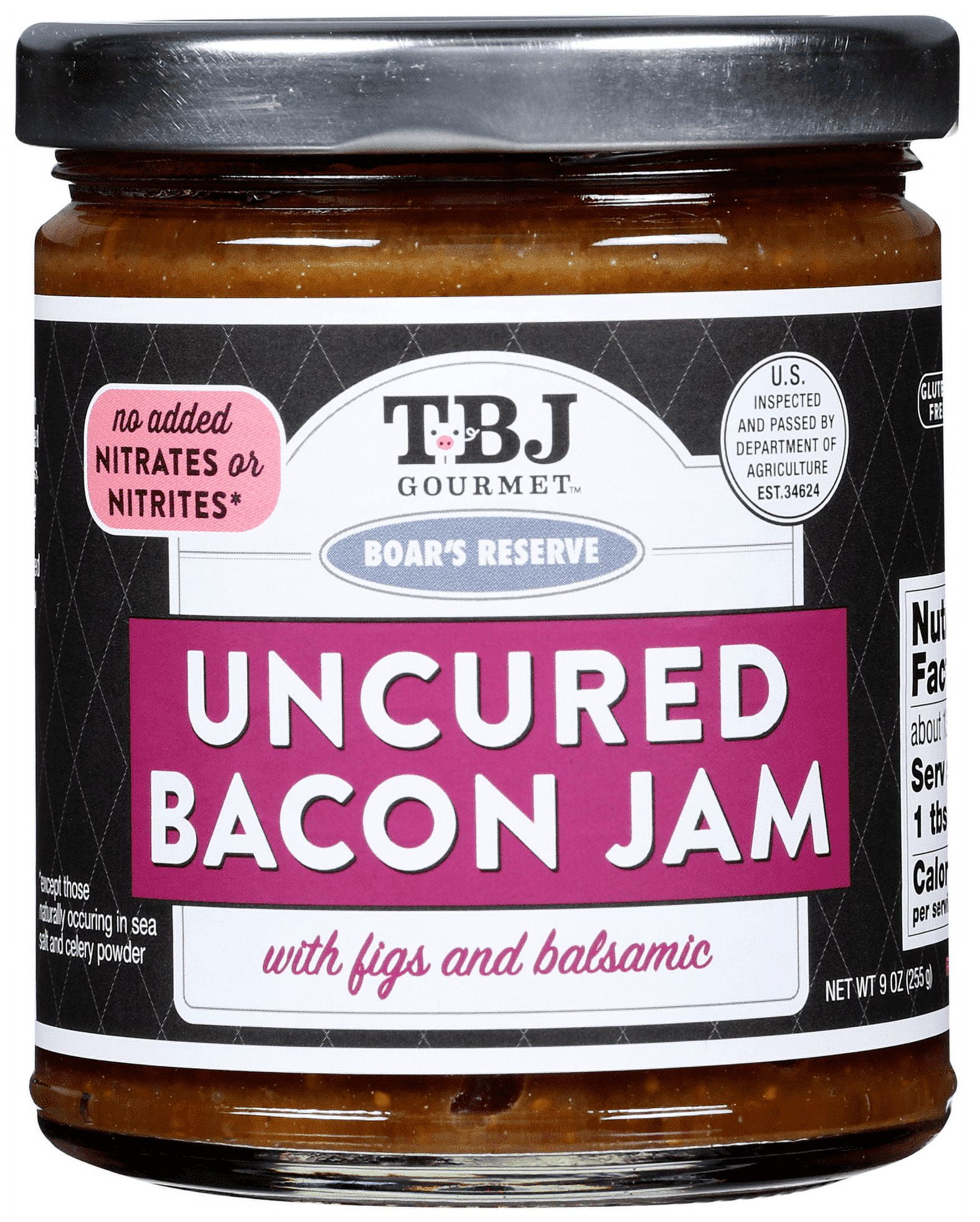 TBJ Gourmet Balsamic Fig Bacon Jam - 9 Ounces - Walmart.com
