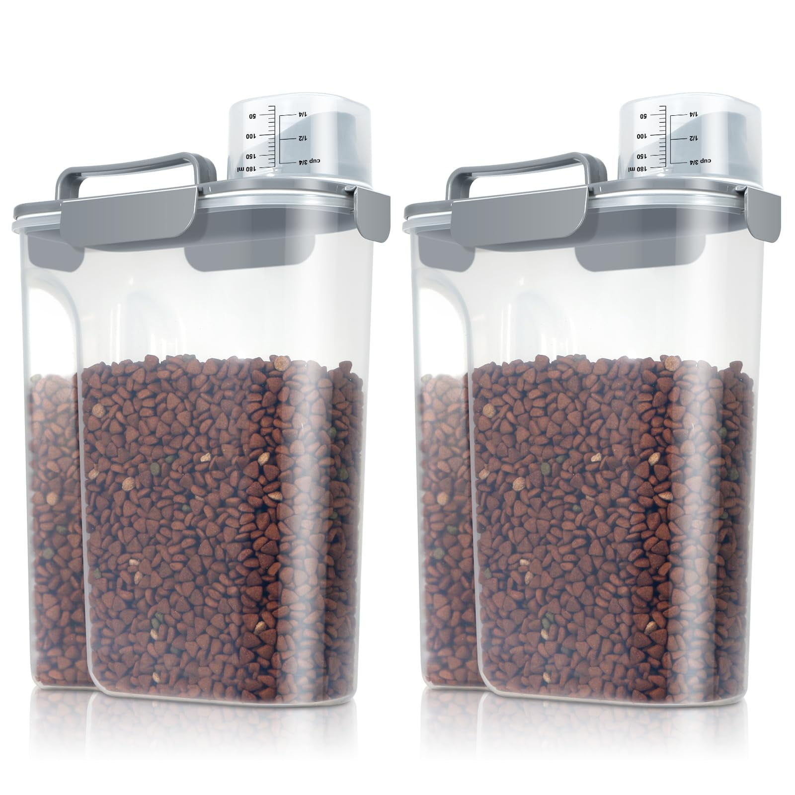 TBMax 2 Pack Cat Dog Food Storage Containers 10 to 14 Lbs, Portable ...