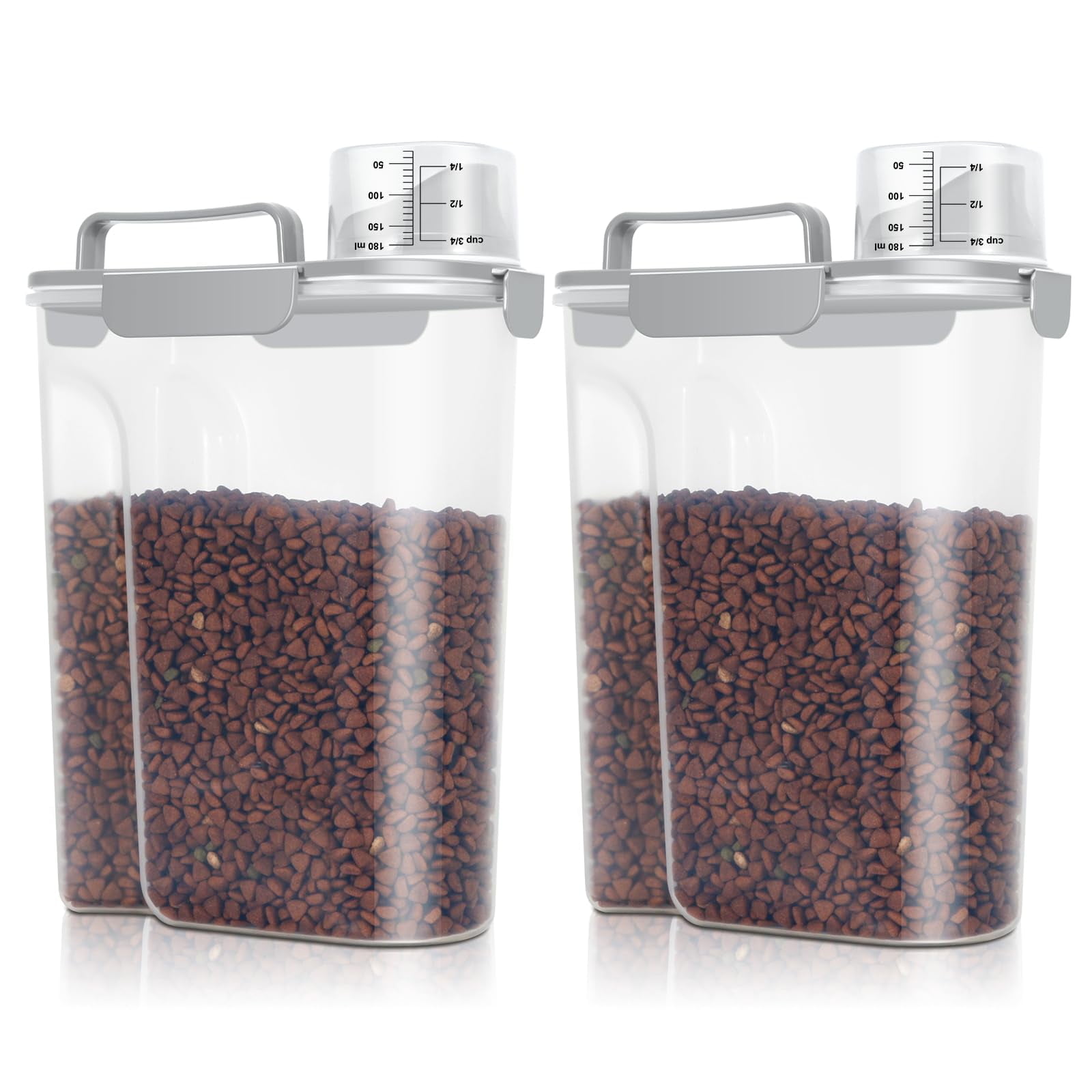 TBMax Dog Cat Food Storage Containers 2 Pack 10 Lbs to 14 Lbs Airtight ...