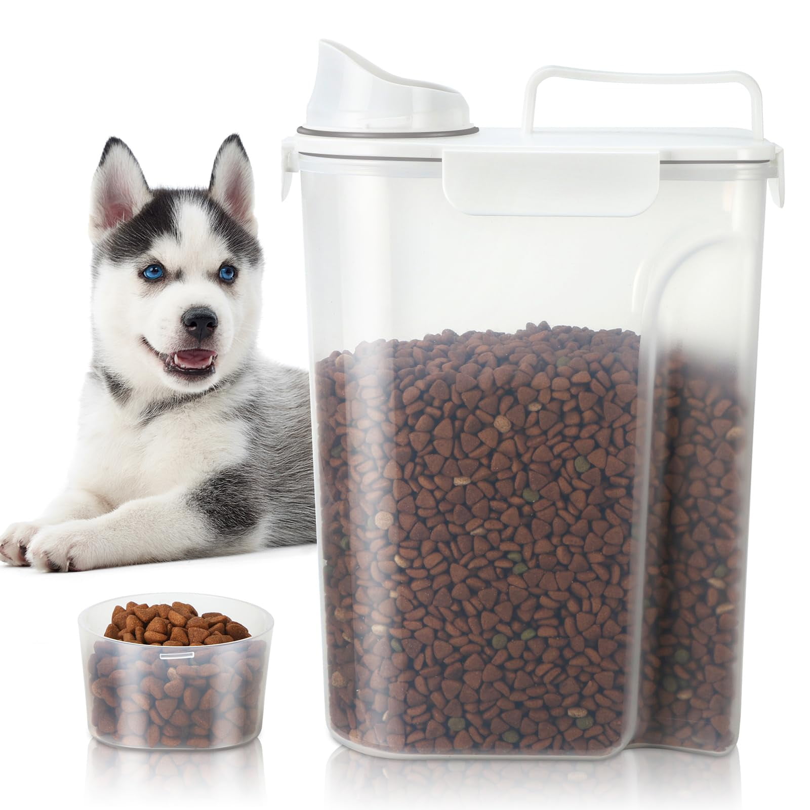 TBMax Dog Food Storage Container 5 to 7 lbs, Airtight Cat Food ...