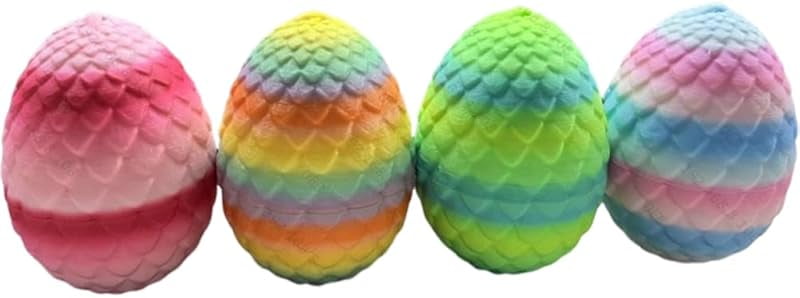 TBOLINE 4PCS 3D Printed Dragon Egg, Mystery Easter Egg Articulated ...