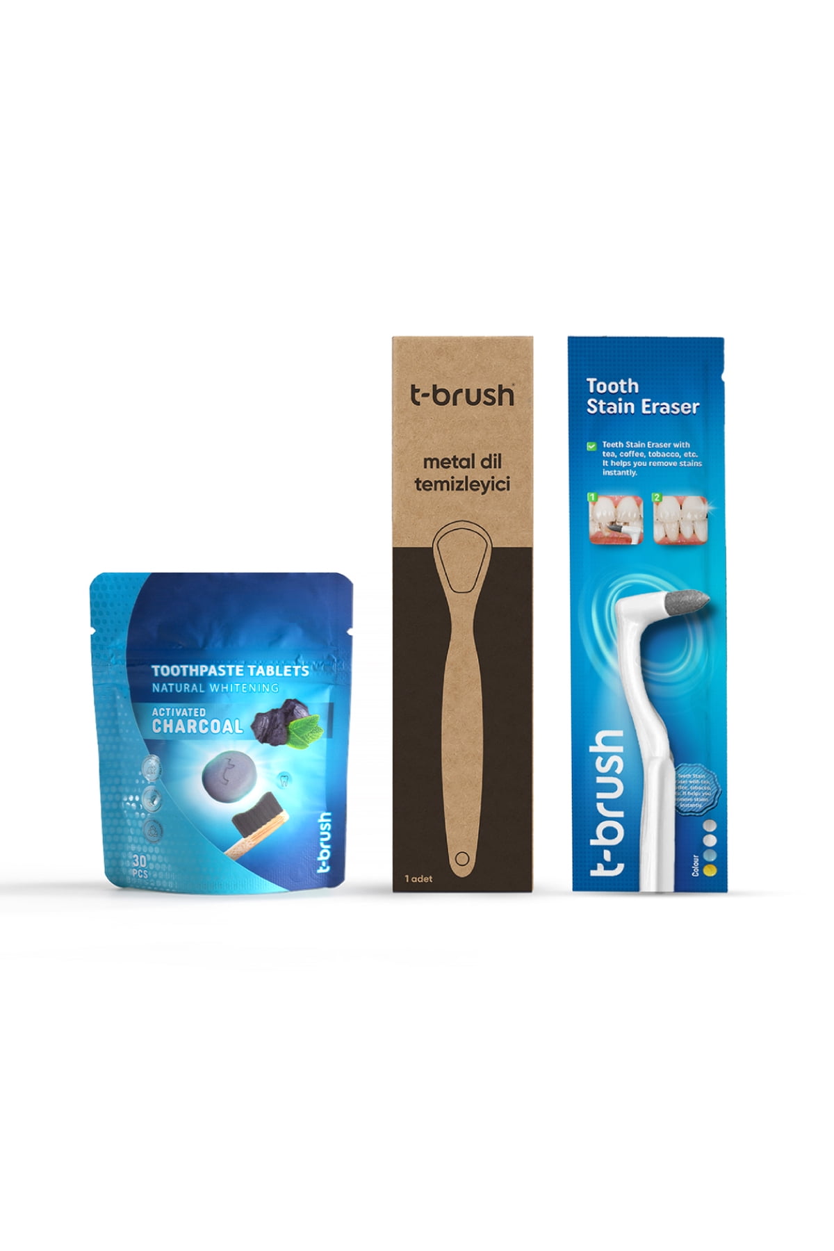 TBRUSH Stainless Steel Tongue Cleaner Whitening and Teeth Eraser ...