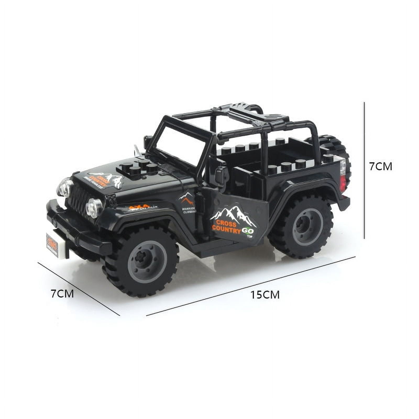 TBS Assault Team Military Hummer Jeep Armored Vehicle Building Block Model Army Mini Soldier ...