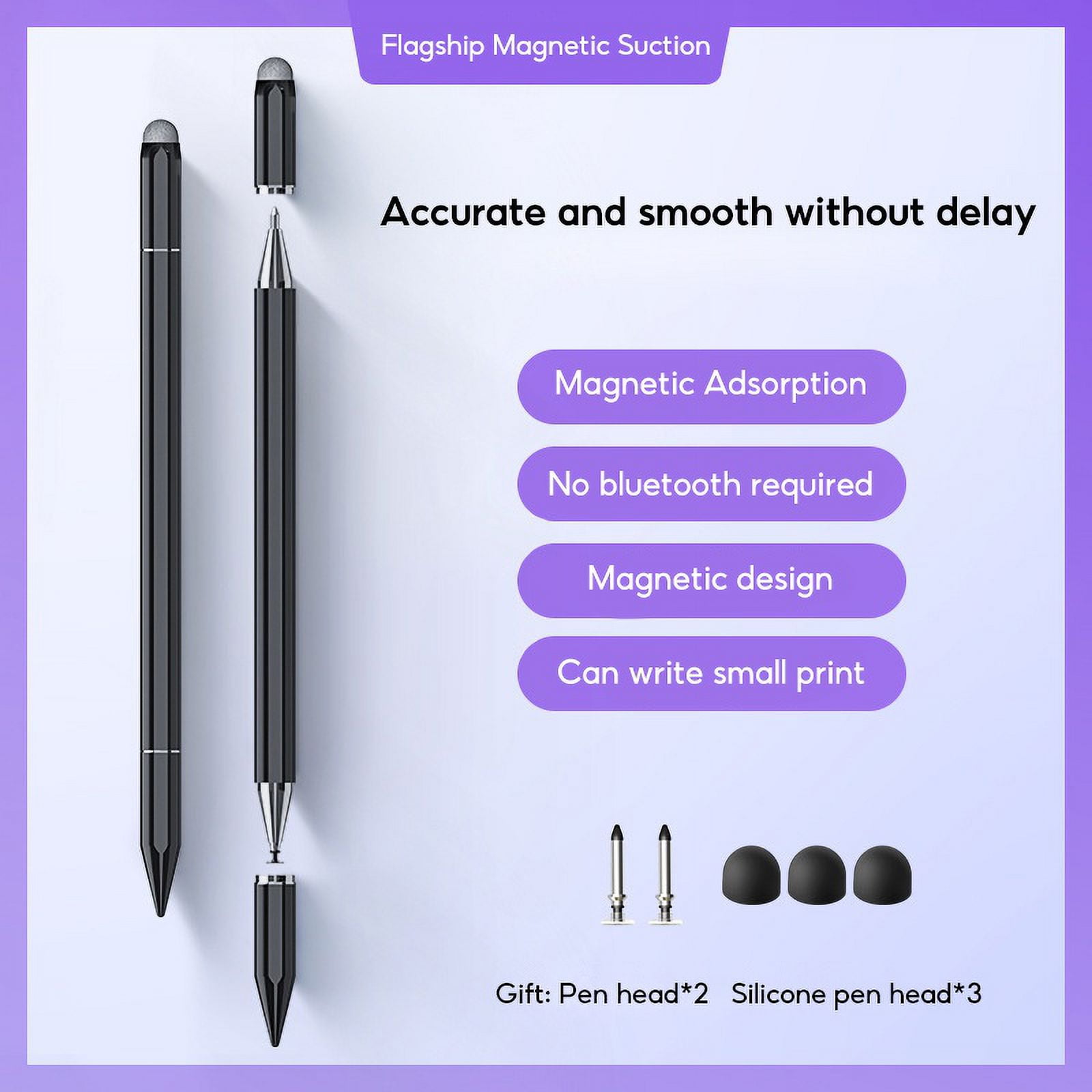 TBTIC Universal 3 in 1 Stylus Capacitive Pen For iPad Matepad Phone ...