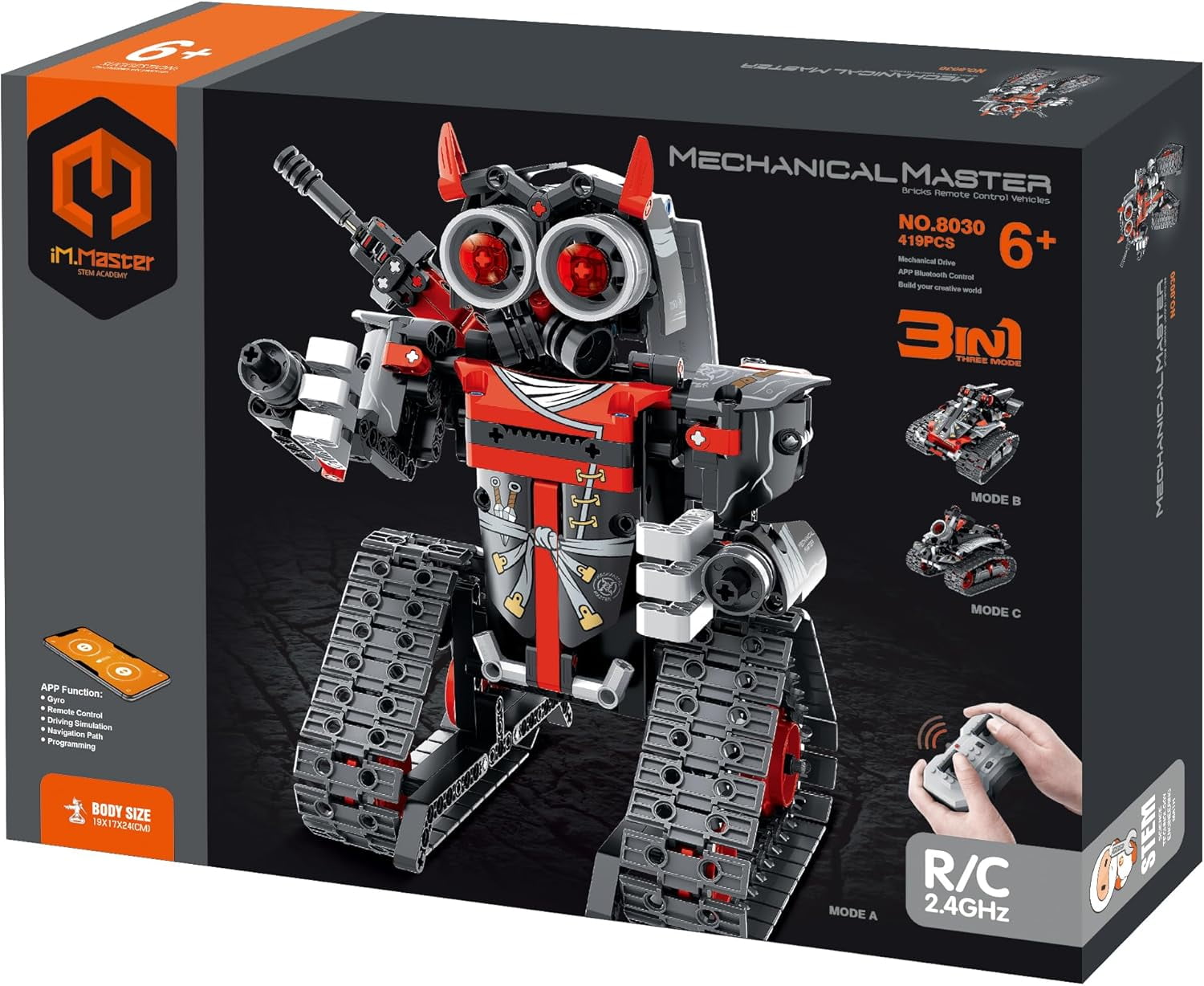TBVBVYU STEM Car Toy Building, APP Programming Remote Control 3in1 ...