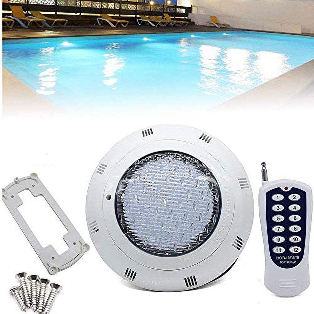 TBVECHI 12V 45W Pool Light Underwater Color-Change LED RGB with Remote Submersible Led Light ...