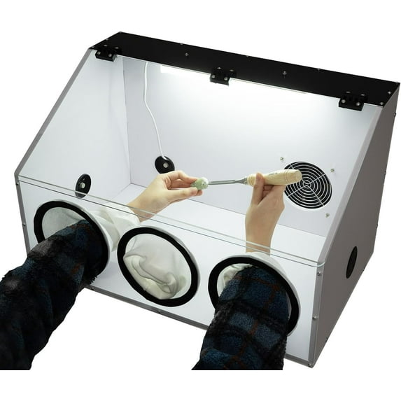 TBVECHI 3 Holes Dust Cover Fully Enclosed Electric Grinding Table ...