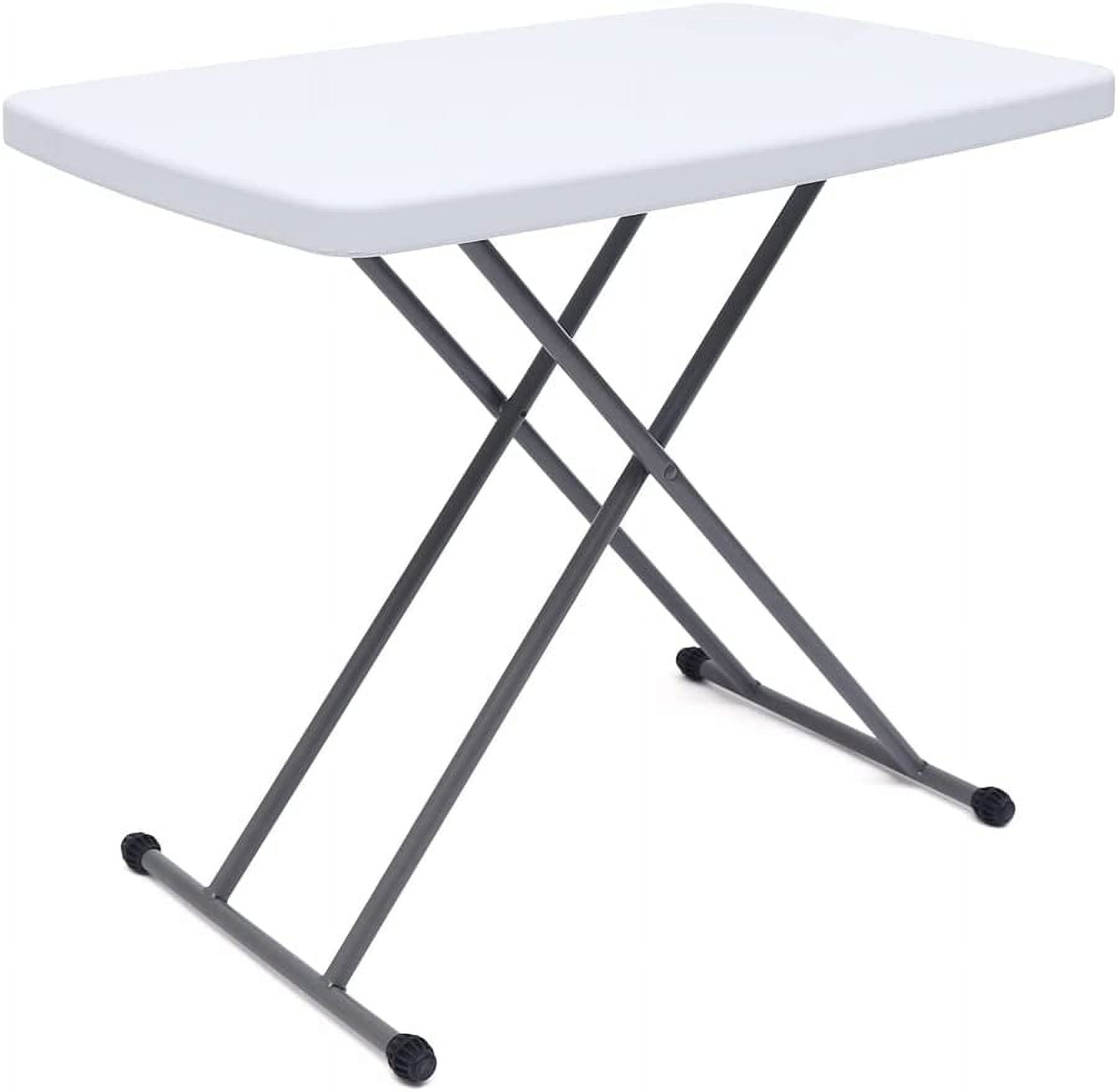 TBVECHI Classic Personal Folding Table 30" x 20" Heavy Duty Utility ...
