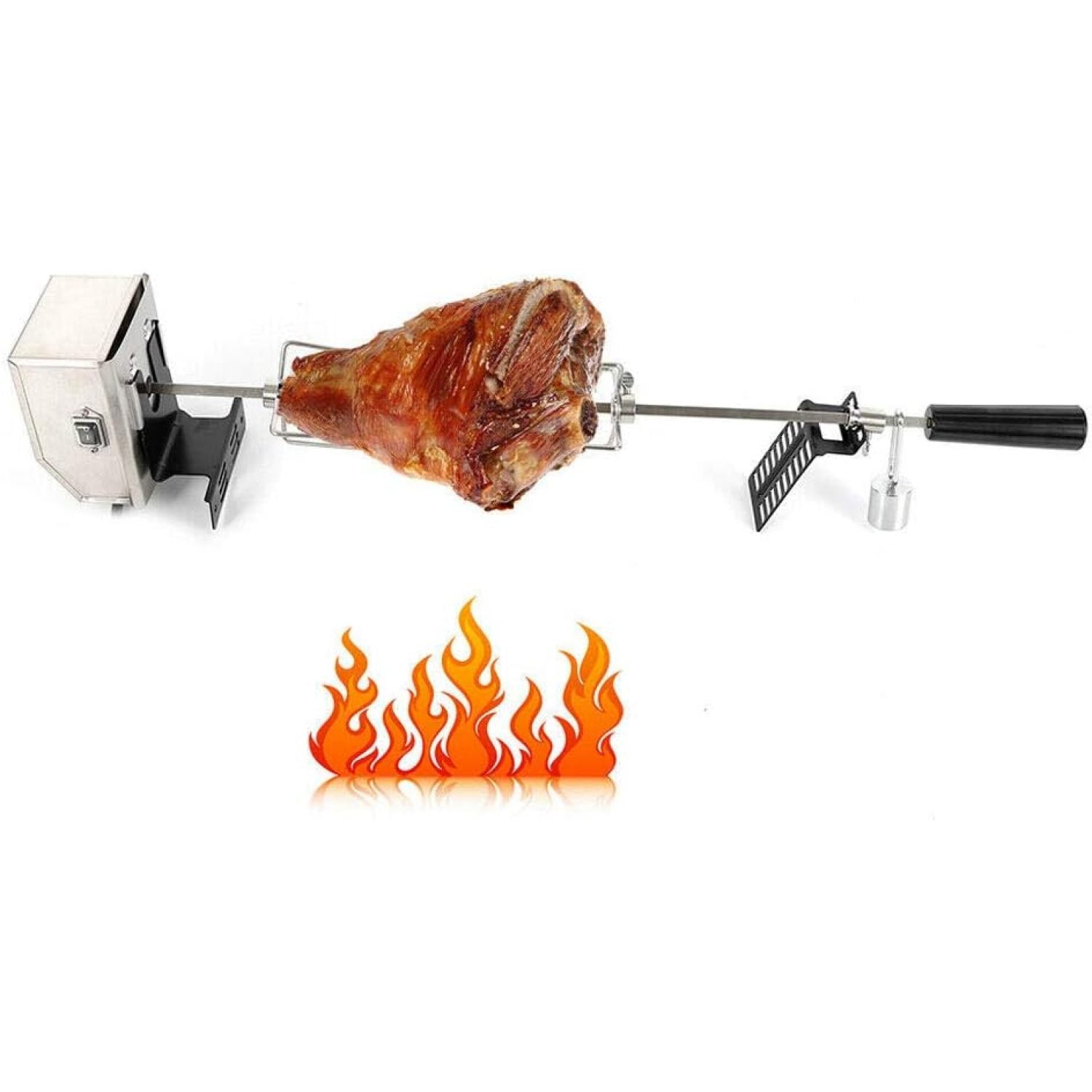 TBVECHI Grill Rotisserie Kit, BBQ Electric Rotisserie Grill Universal ...