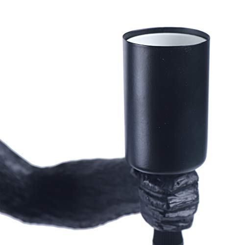 TBVECHI Monkey Lamp Resin Monkey Pendant Light Fixture with Hemp Rope ...