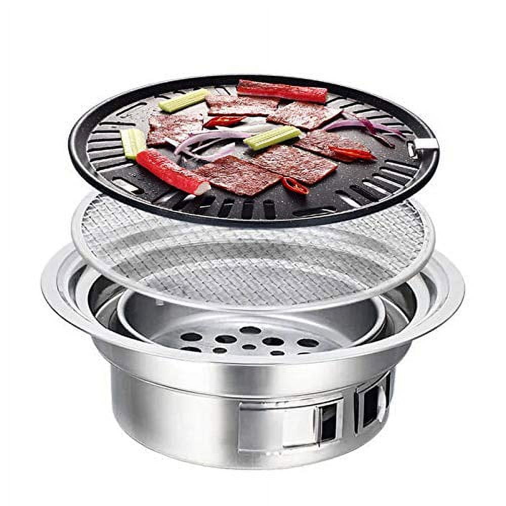 TBVECHI Portable Table Grill, 15.75 Inch Korean Style BBQ Grill ...