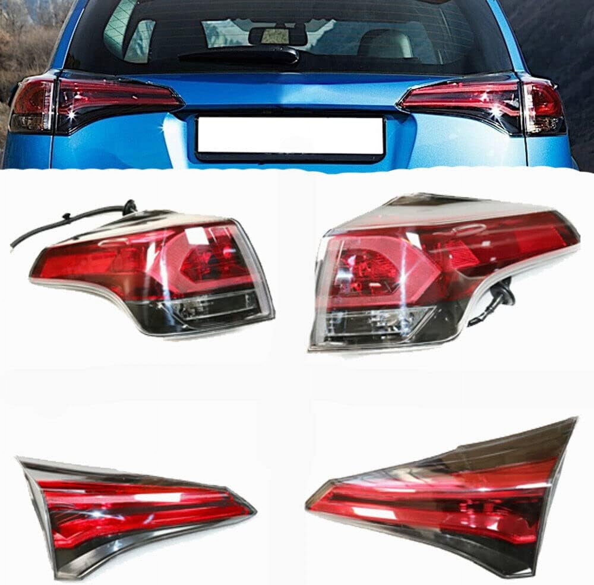 TBVECHI Taillights For 2016 2017 2018 ToyotaRAV4 RAV-4 Outer + Inner ...