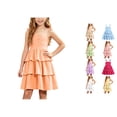 TBWNWG Elegant Girls Party Dress with Backless Strap Design for Spring ...