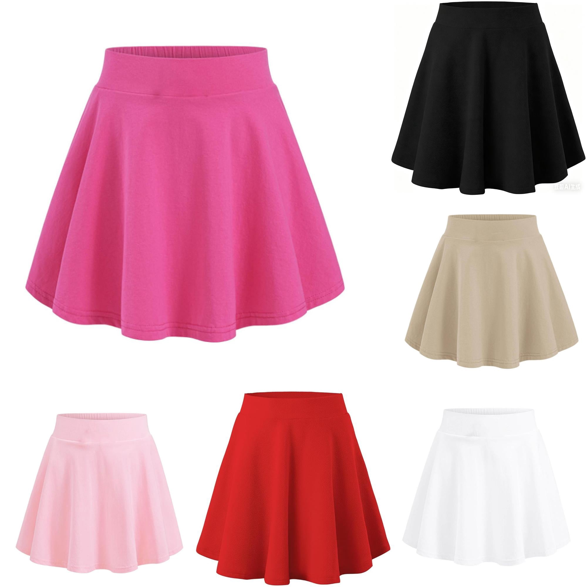TBWNWG Girls Casual Athletic Skater Skirt for Kids - Comfortable ...
