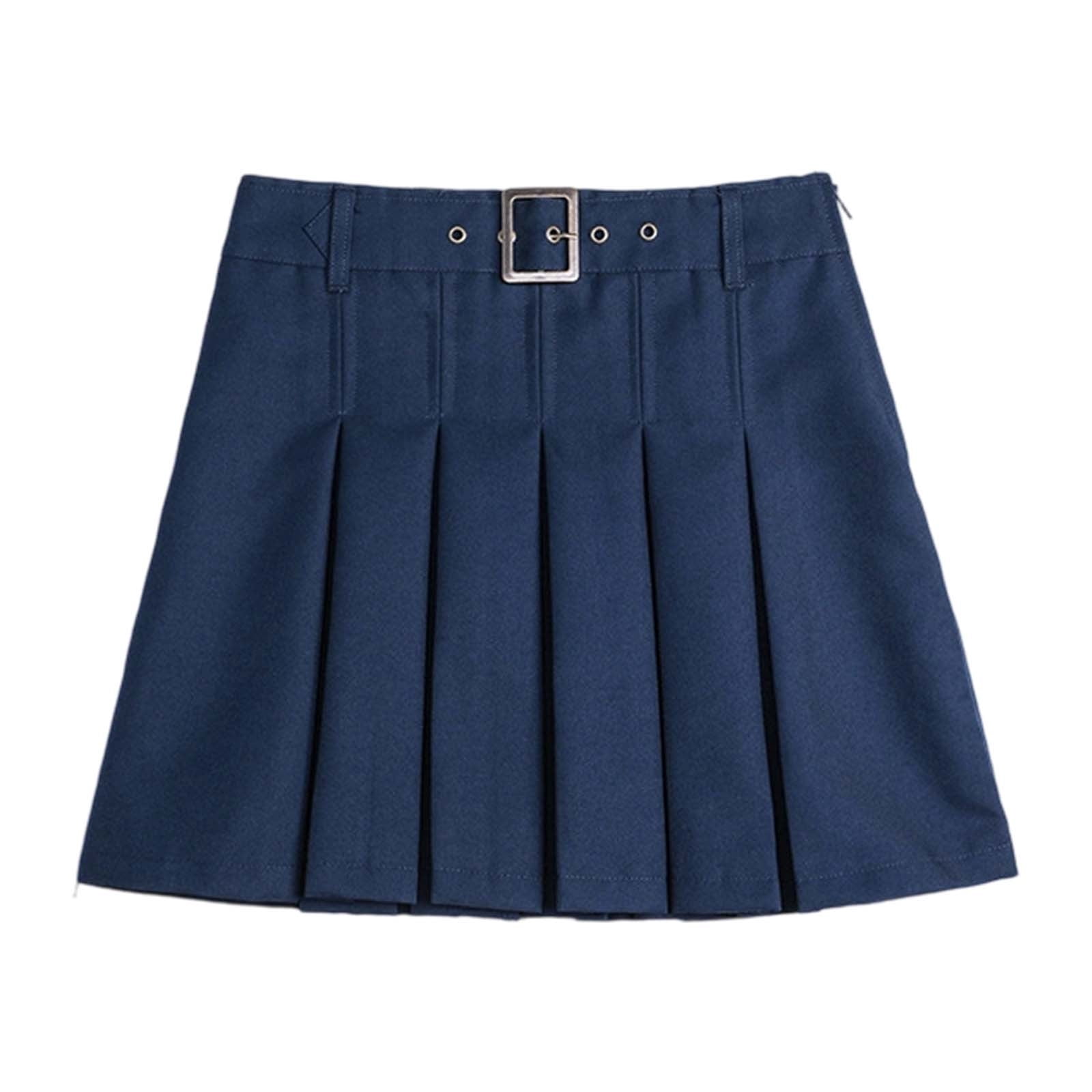 TBWNWG Girls Skirts Pleated School Outfits for Kids - British Style ...