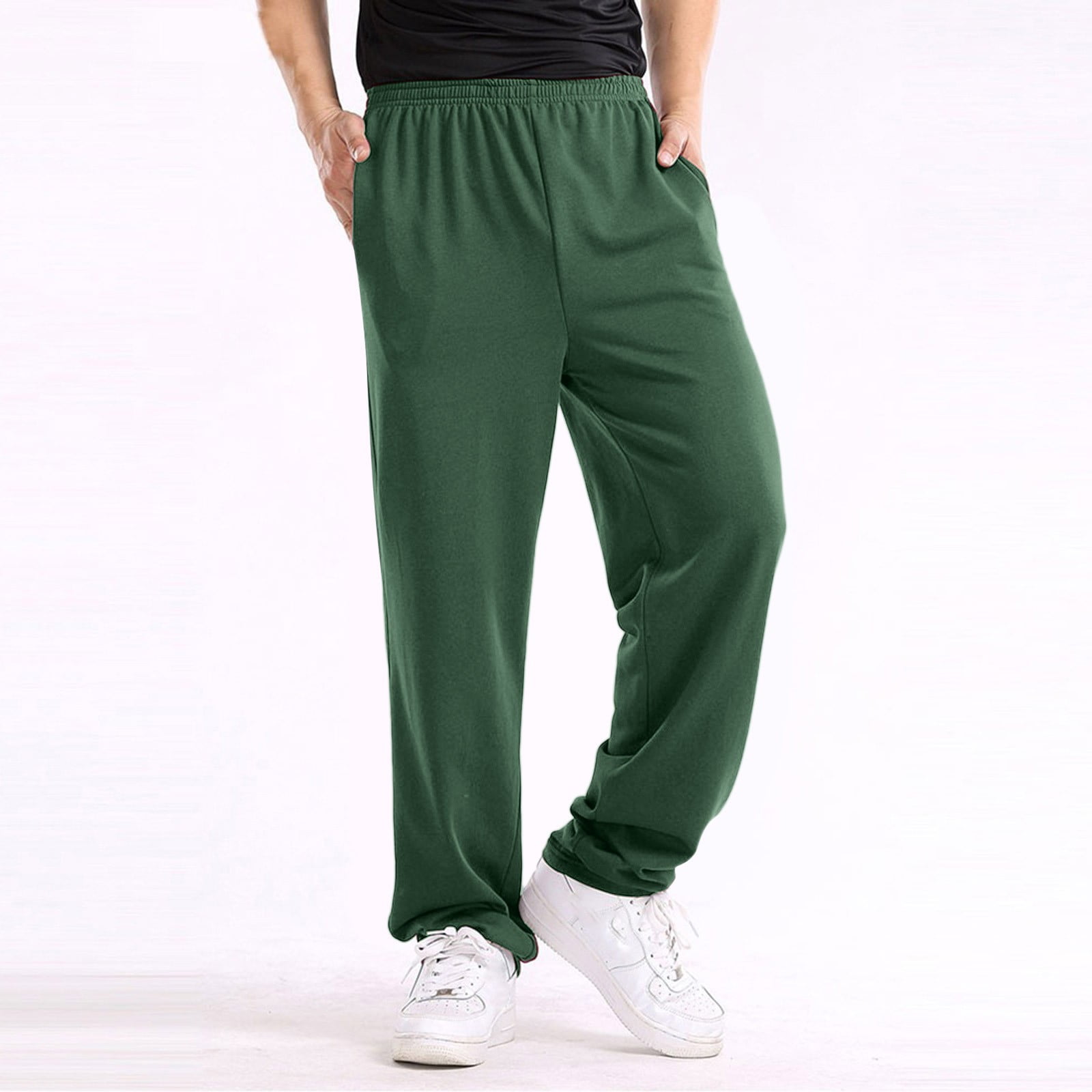 TBWNWG Men's Casual Pants Youth Warm Loose Fashion Straight Fit,Size ...