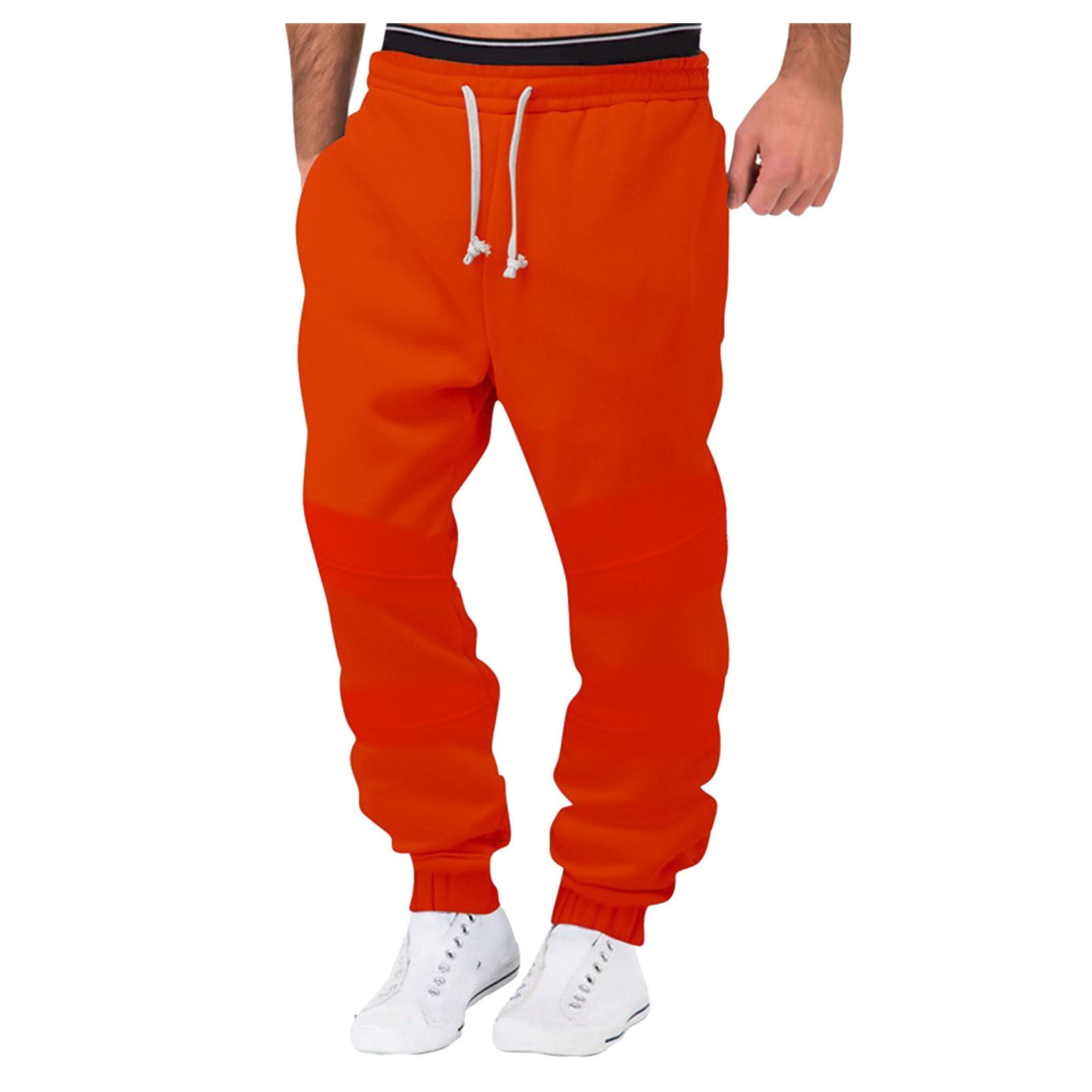 TBWNWG Mens Casual Waist Color Sports Hat Woven Pocket Solid Color ...