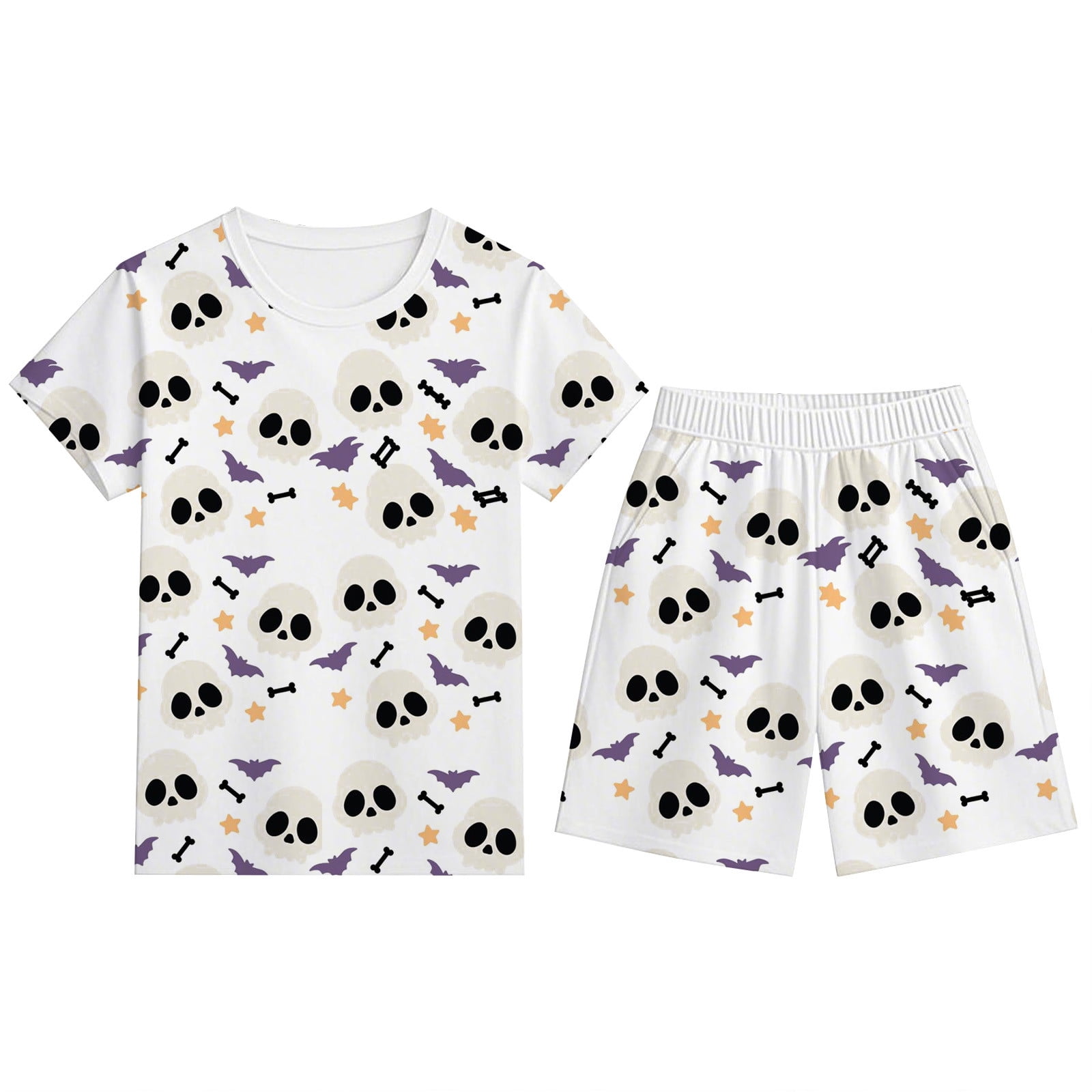 TBWNWG Summer Pajamas for Boys Comfortable Pajama Set Short Sleeve ...