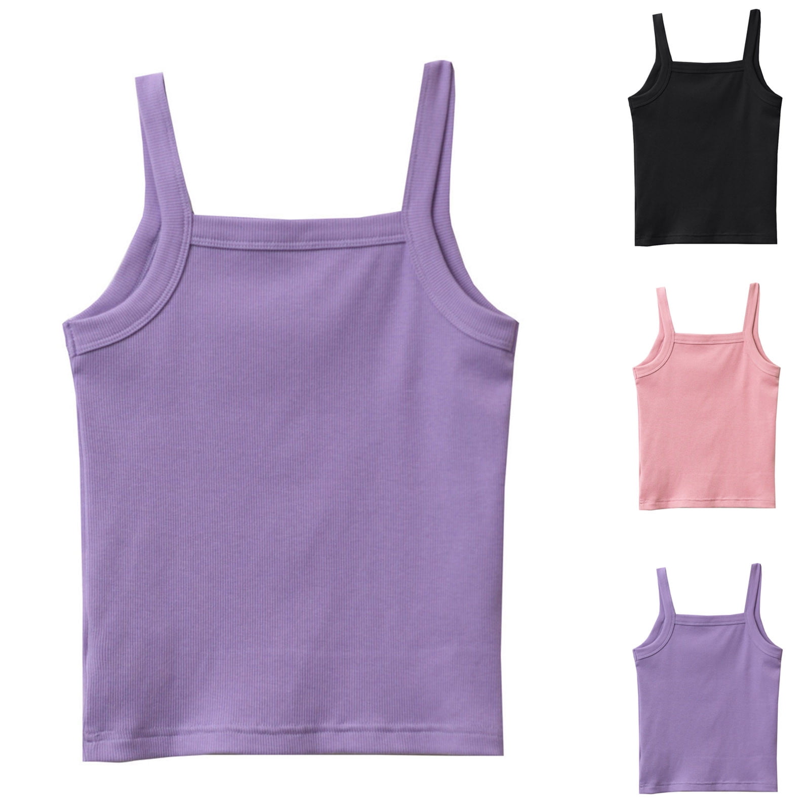 TBWNWG Tank Tops for Teen Girls,Kids Undershirt Tank Top Soft ...