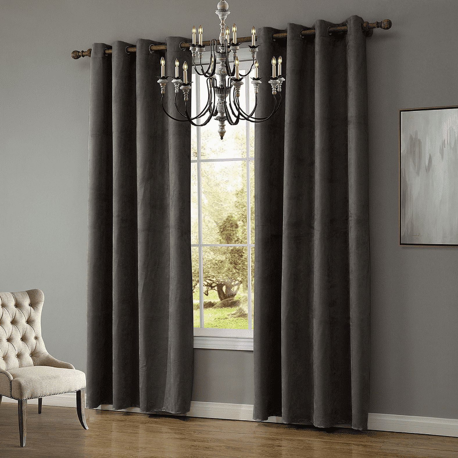 TBWYF 1 panel buttonhole curtain suede curtain blackout curtain 52 ...