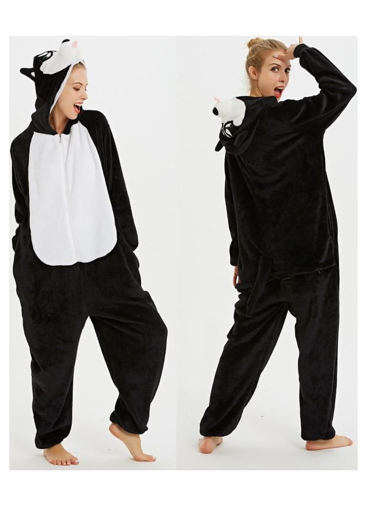 TBWYF Onesie One Piece Pajama Unisex Suits Animal Husky S 145CM 155CM ...