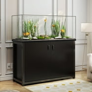 40 Gallon Fish Tank Stand, 29-50 Gallon Aquarium Stand, Black Tank ...