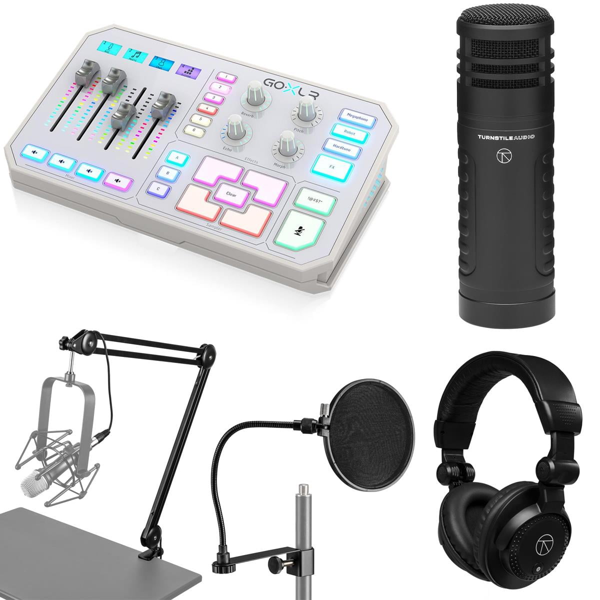 TC Helicon TC Electronic Helicon GoXLR USB Streaming Mixer, White ...