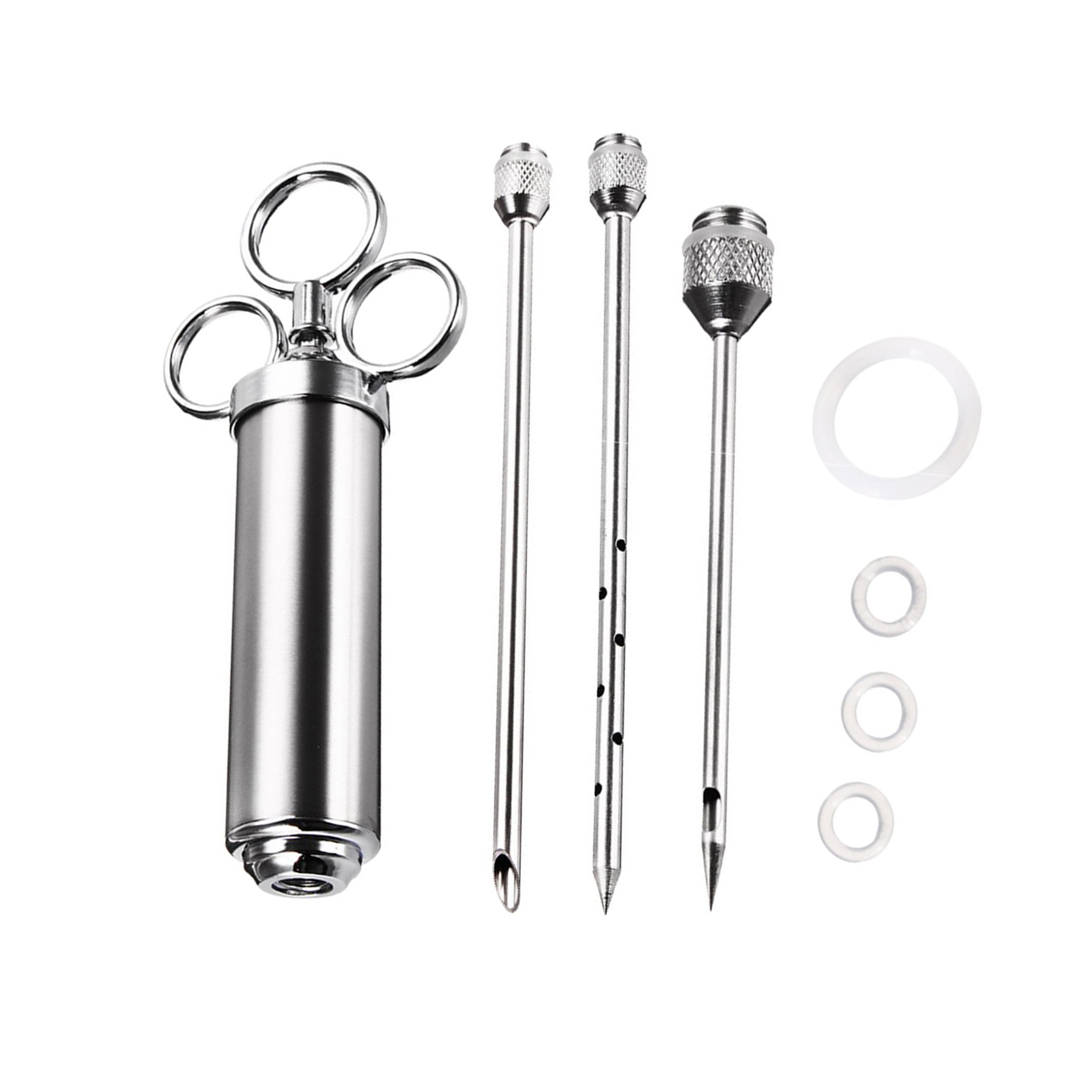 Pit Boss Heavy Duty 50 mL Stainless Steel Meat Marinade Injector w/ 2 ...