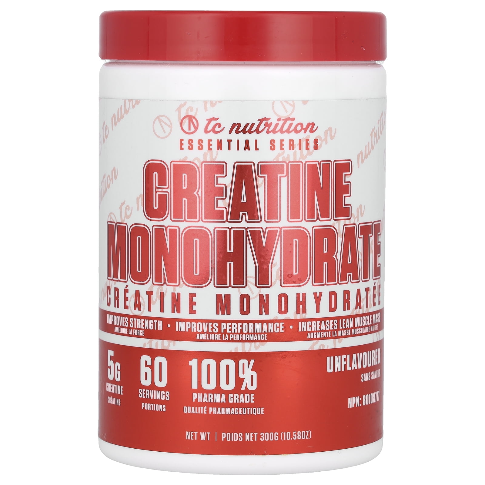 TC Nutrition Essential Series, Creatine Monohydrate, Unflavored, 10.58 ...