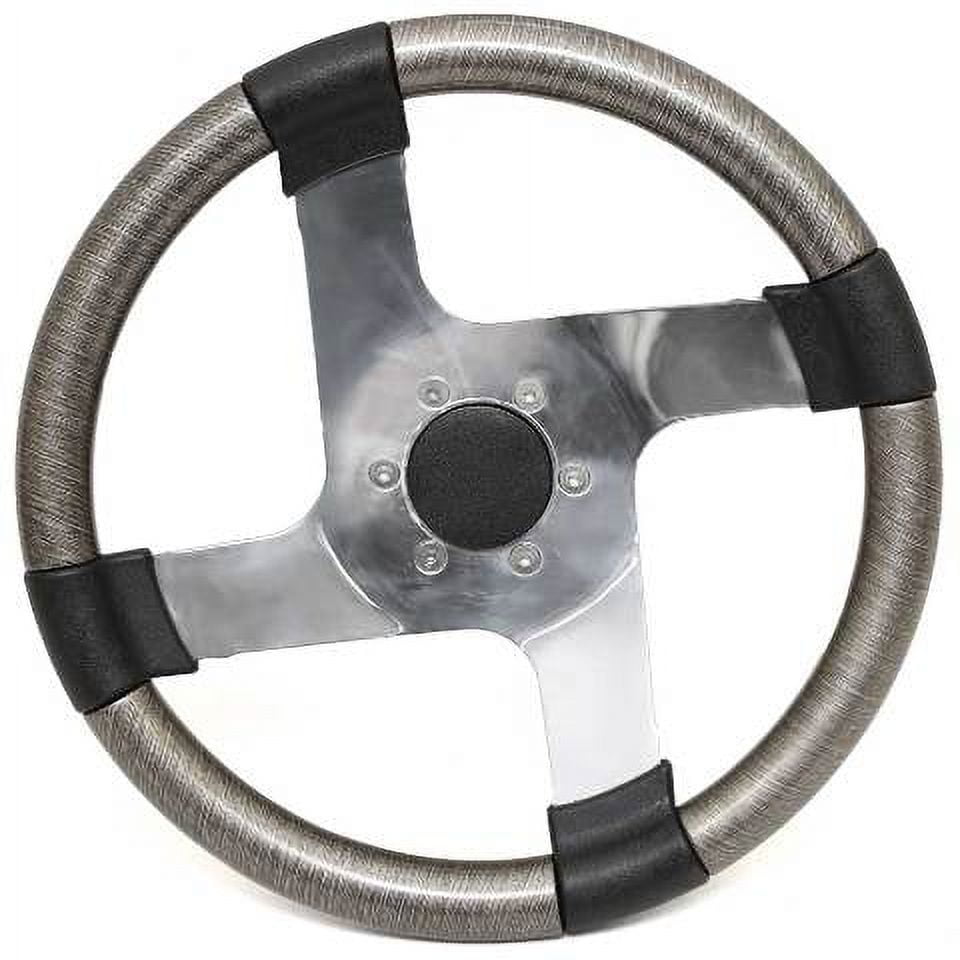 TC Premier Boat Steering Wheel | 14 Inch Keyway 3 Notch - Walmart.com