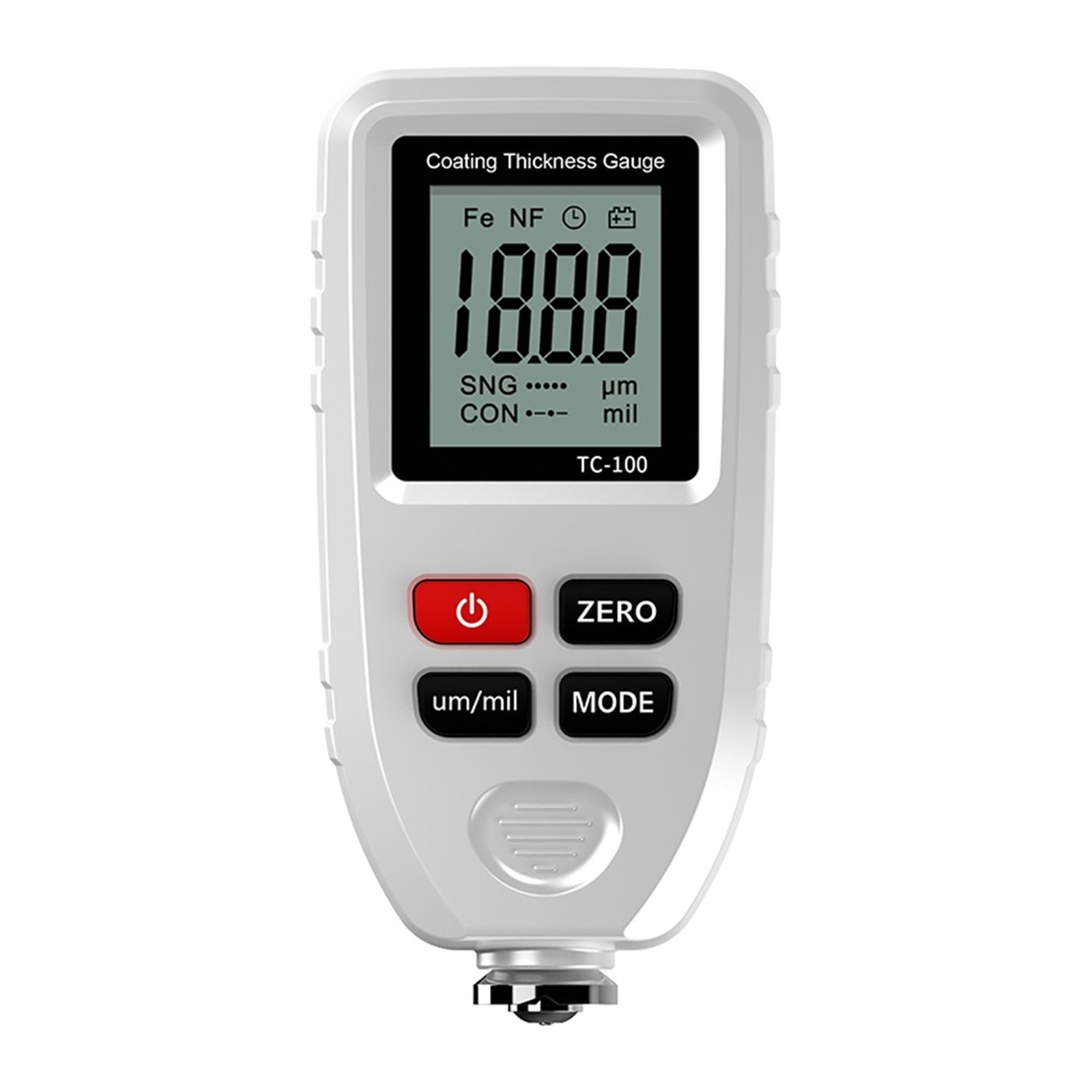 TC100 Coating Thickness Gauge 0.1micron/0-1300 Car Paint Film Thickness ...