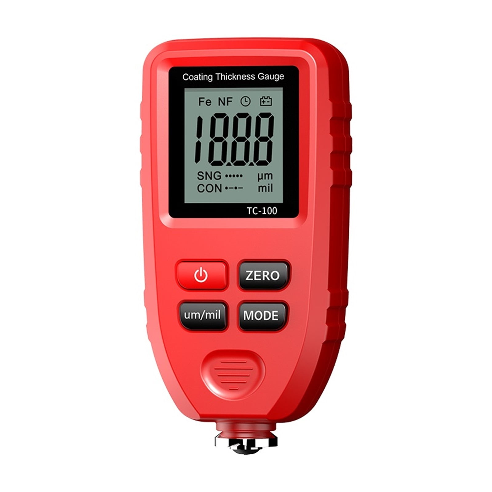 TC100 Coating Thickness Gauge 0.1micron/0-1300 Car Paint Film Thickness ...