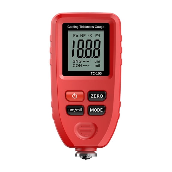 TC100 White Car Paint Coating Thickness Gauge Car Paint Film Thickness ...