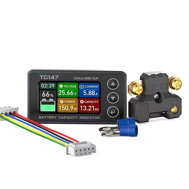 TC147 High- Color Screen Coulomb Meter, Battery Voltage and Current ...
