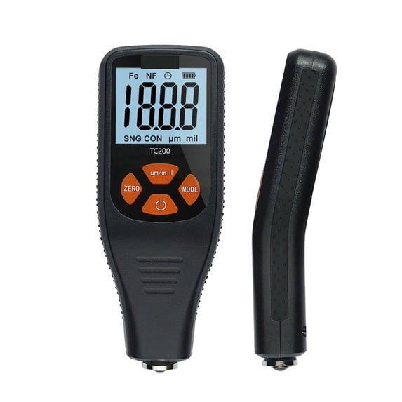TC200 Coating Thickness Gauge Backlight LCD Film Measurement Composite ...