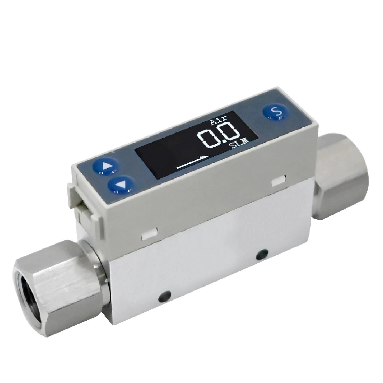TC5200 Low Flow Gas Mass Flow Meter Thermal Sensor 420mA RS485 Digital ...