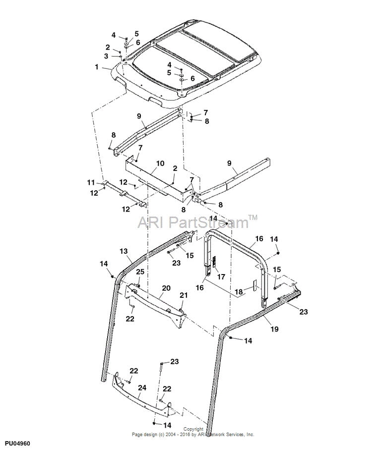 TCA15935 ROLL BAR fits JOHN DEERE (New OEM) - Walmart.com