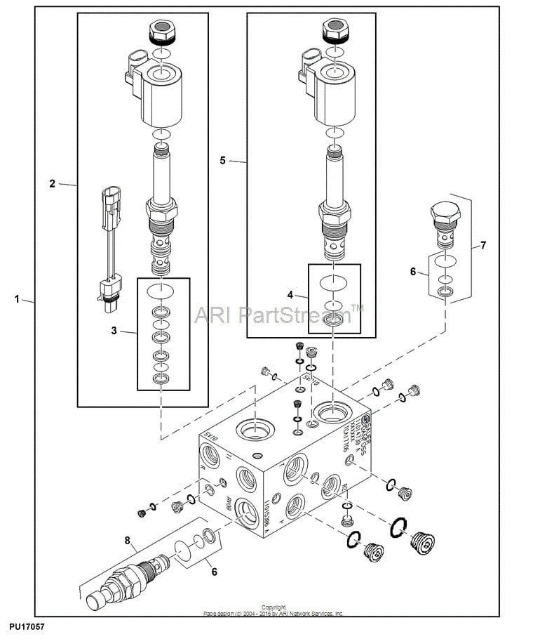 TCA17697 VALVE fits JOHN DEERE (New OEM) - Walmart.com