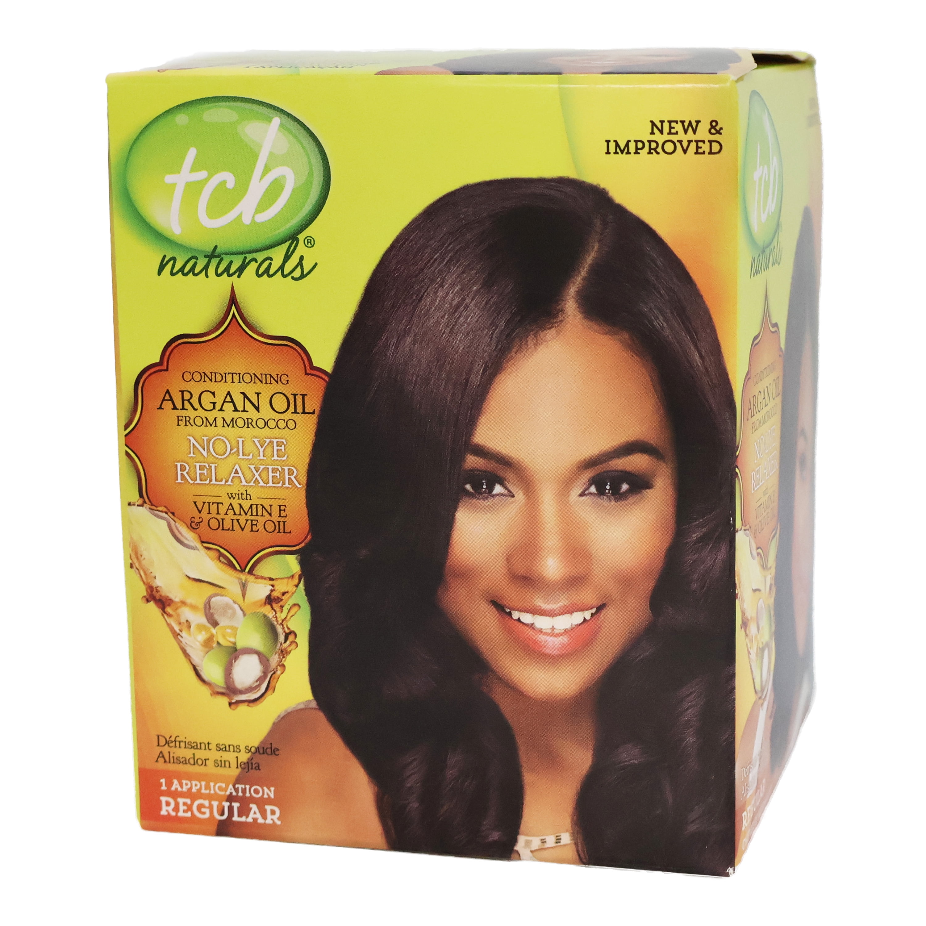 TCB Naturals Olive Oil No Lye Relaxer Kit, Regular 1 ea (Pack of 3 ...